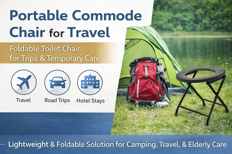Portable Commode Chair for Travel | Foldable Toilet Chair for Trips ...